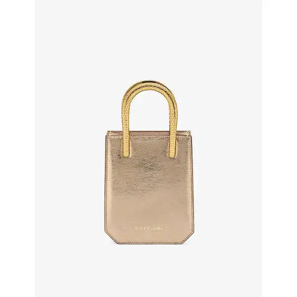 Bvlgari Serpentine Mini Tote Bag - Light Gold | Editorialist